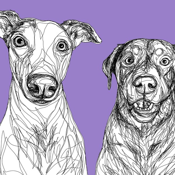 The Three Graces Line Work Illustration | Digital Artwork ...