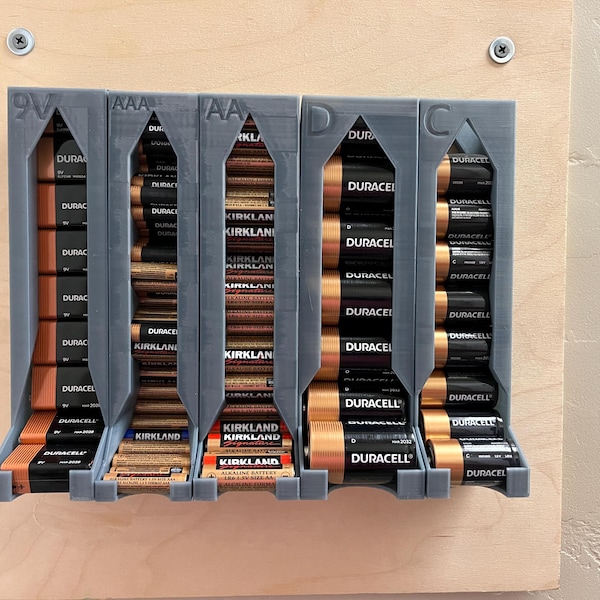 Battery Storage Dispensers (AA, AAA, C, D, & 9V, +more) - Etsy