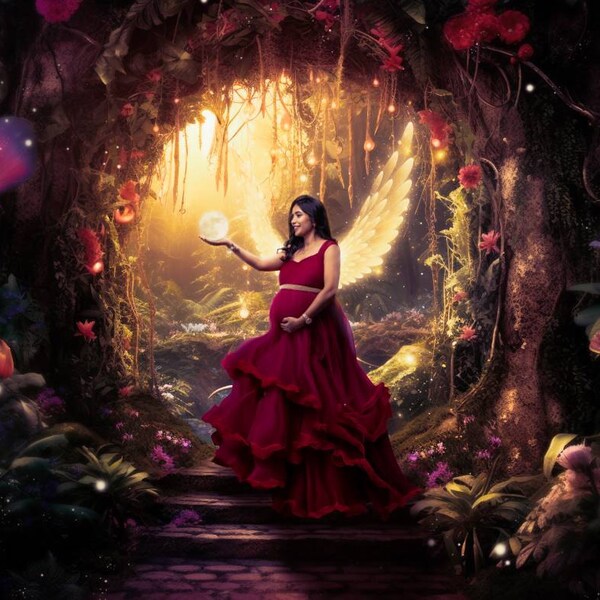 Fairy Arch Digital Background Digital Backdrop Sparkle Fairy Tale ...