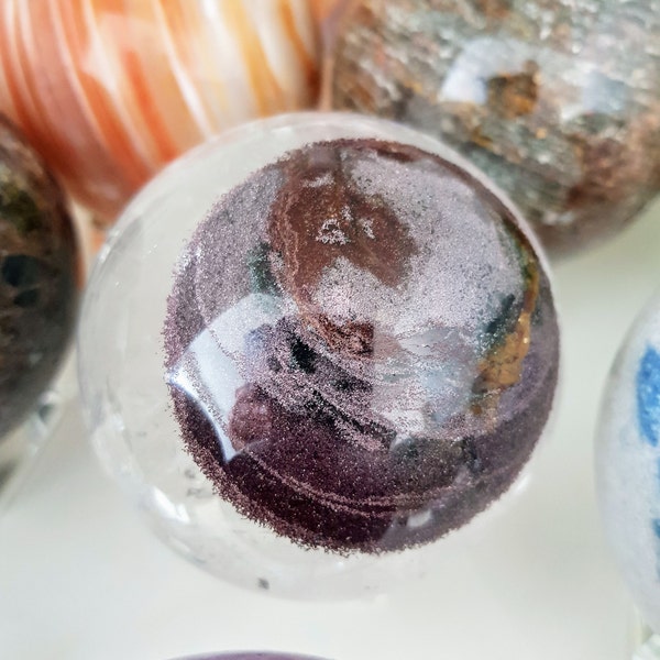 TOP Natural Polished Picasso Banded Agate Crystal Sphere Ball Healing ...