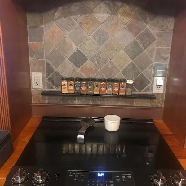 30" Over the Range Modern Metal Ultrashelf / Floating Ledge / Display ...