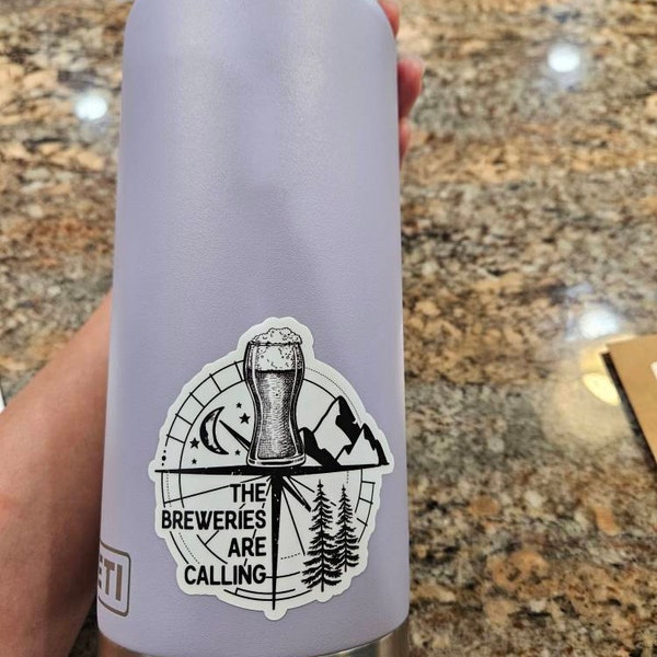 The Breweries Are Calling Sticker, Craft Beer Sticker, Beer Travel ...