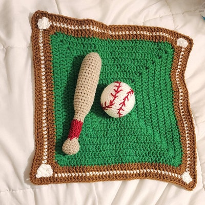 Baseball Diamond Lovey and Mini Baseball PATTERNS ONLY - Etsy