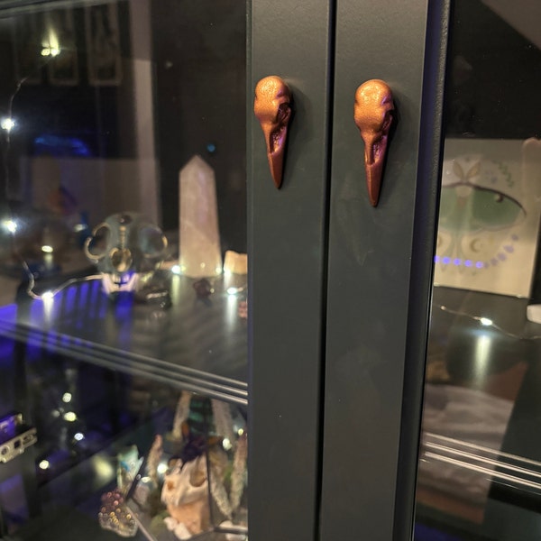 Raven Skull Cabinet Wardrobe Door Knobs, Modern Drawer Knob Handles ...