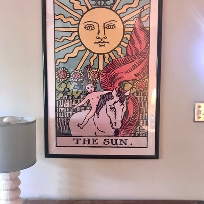 The Sun Tarot Card Print the Sun Card Poster, No Frame - Etsy