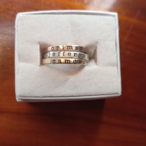 Class Ring Set Stackable Class Rings Affordable Class Rings | Etsy