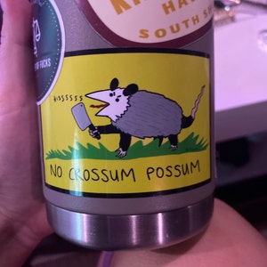 No Crossum Possum Sticker - Etsy