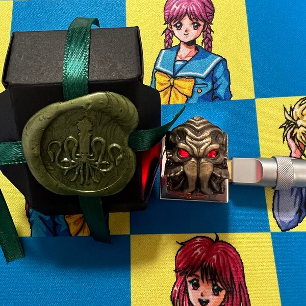 The Great Old One Cthulhu Solid Bronze Metal Premium Keycap Artisan ...
