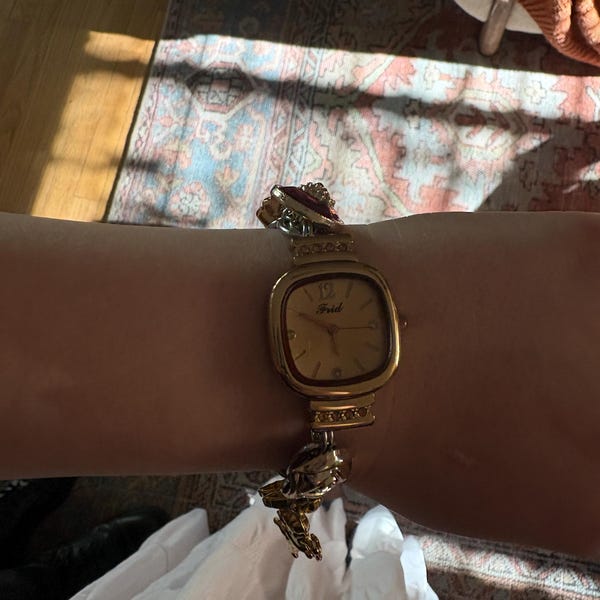 Vintage Design Charm Watch Bracelet | Unique Button Bead Bracelets ...