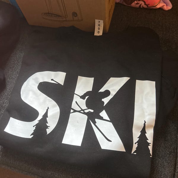 Skiing Hoodie, Winter Sports Sweatshirt, Skier Gift - Etsy