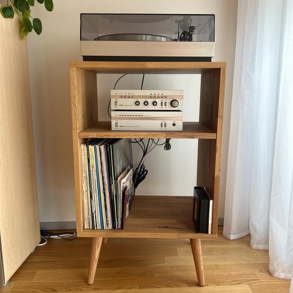 Record Player Stand, Vinyl Console, Turntable Station, Turntable Stand ...