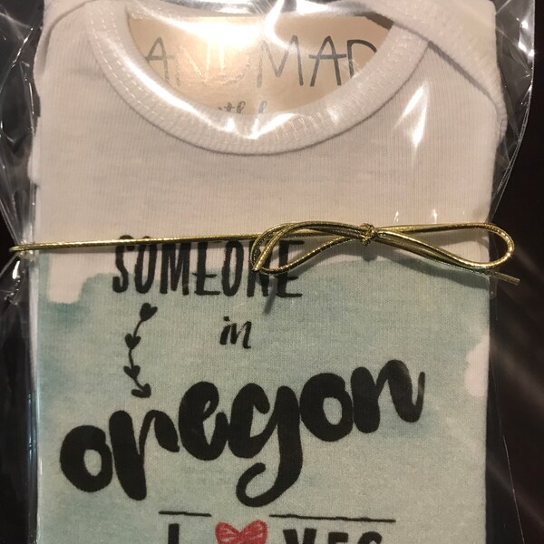 Someone in OREGON Loves Me Cute Funny Baby Onesie ® and Kids Shirt, US ...