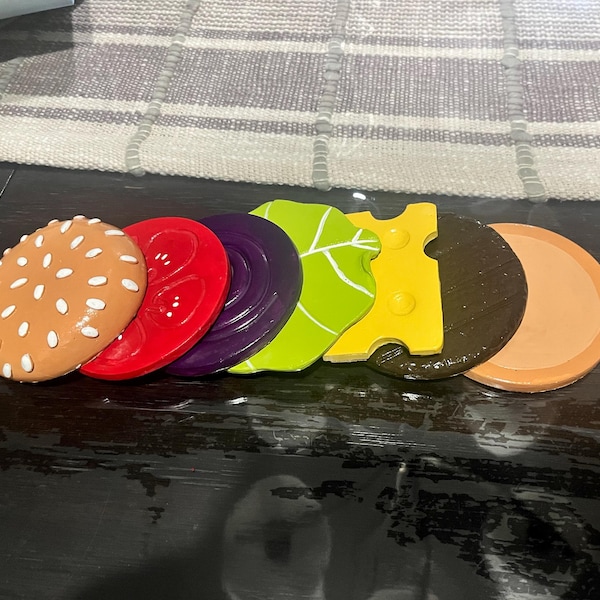 Cracker and Cheese Coaster Set, Handmade Fun Coasters for Home Decor - Etsy