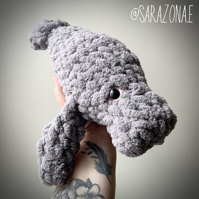 No Sew Baby Manatee Crochet Pattern, Onsiegurumi, Amigurumi, Simple ...