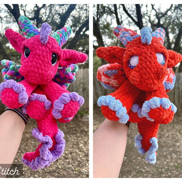 Cato the Dragon Snuggler/lovey Amigurumi Crochet Pattern - Etsy