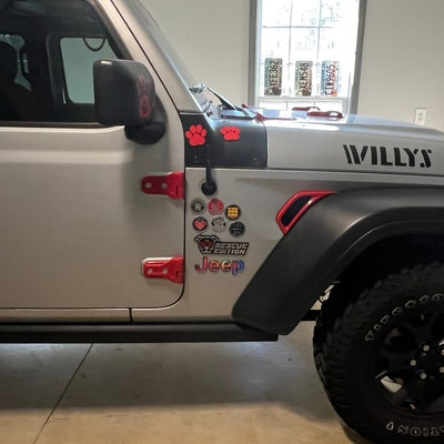Peace Finger Sign in 3D Black for Jeep Wrangler JK/JKU Rear Tail Light ...