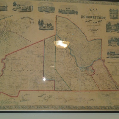 Surry County 1921 Old Wall Map North Carolina With Homeowner Names ...