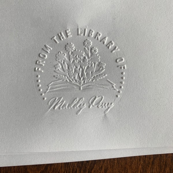 Book Embosser Custom Made for You to Personalize Library Books! Choose ...