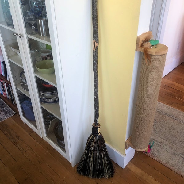 Kitchen Broom Brown Mixed Rustic Home Decor, Housewarming Gift, Country ...