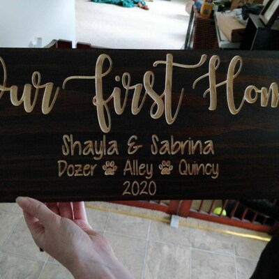Our First Home, New Home, First Home Gift, Realtor Gift, Housewarming ...