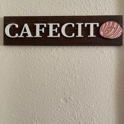 Cafecito Coffee Bar Sign Kitchen Decor Latin Inspired Spanglish Cafe ...