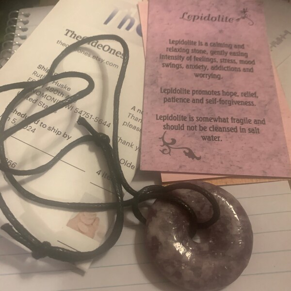 Black Obsidian Pi Stone, Pi Stone With Adjustable Cord - Etsy