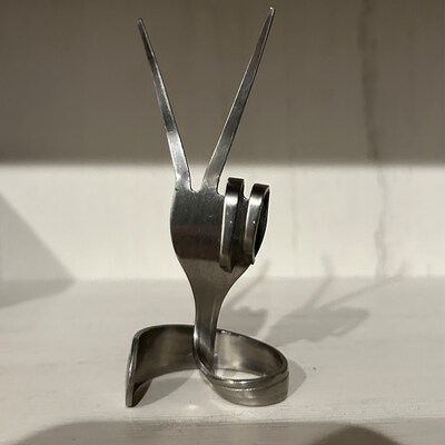 Silverware Soldier Saluting by Fork Art - Etsy