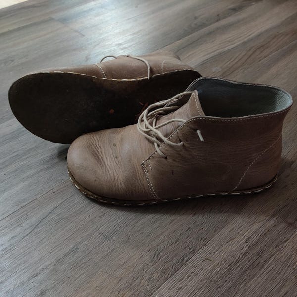 Womens Grounding Sandals With Copper Rivet | Visions Leather | Barefoot ...