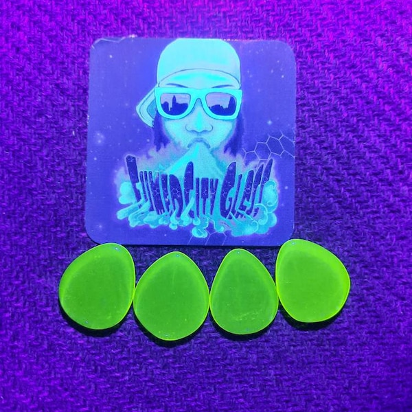 Uranium Glass Rod in a Bottle - Etsy