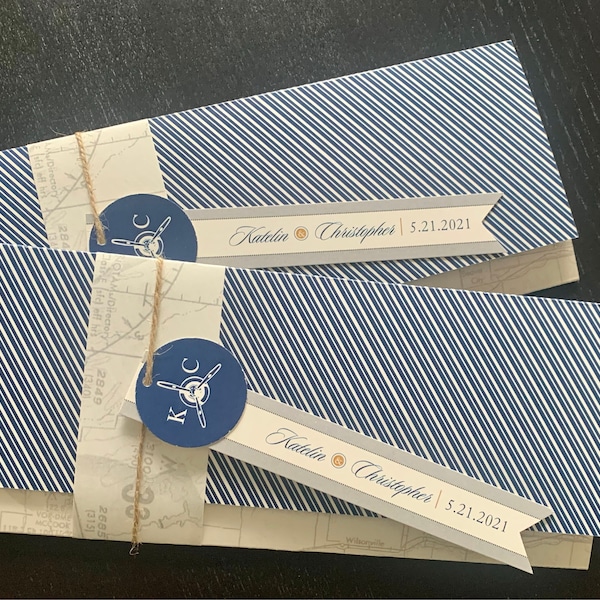 Aviation, Airplane, Travel Themed Wedding Invitation - Etsy