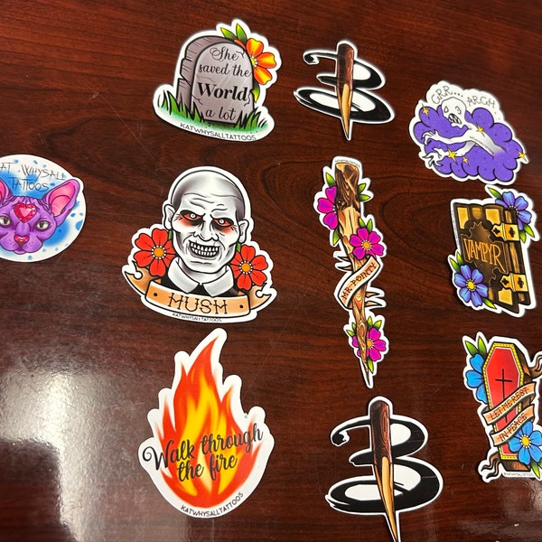 Buffy the Vampire Slayer Stickers, Buffy Stake, Stickers, Buffy Art ...