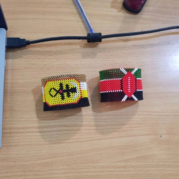 Assorted Maasai Rungus, Beaded Maasai Walking Stick, Maasai Rungu - Etsy