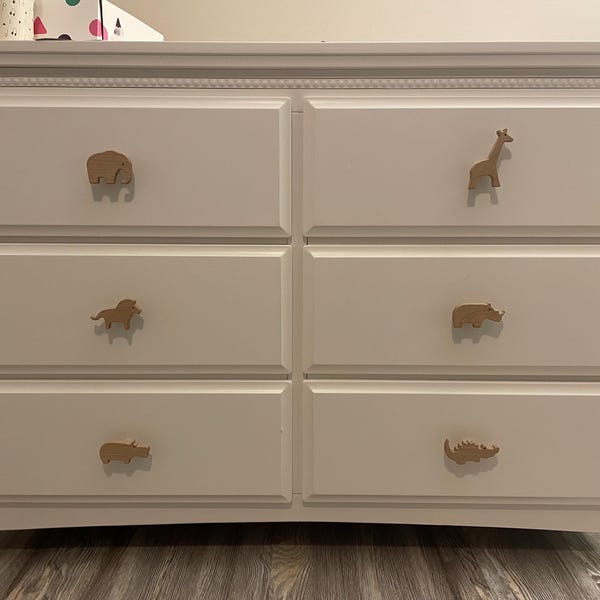 Safari Animal Drawer Knobs | Safari Nursery Decor, Jungle Nursery Decor ...