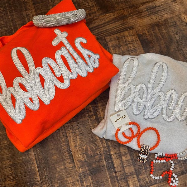 Cheer Chenille and SILVER Sequin BLING Megaphone Patch, Cheer Patch ...