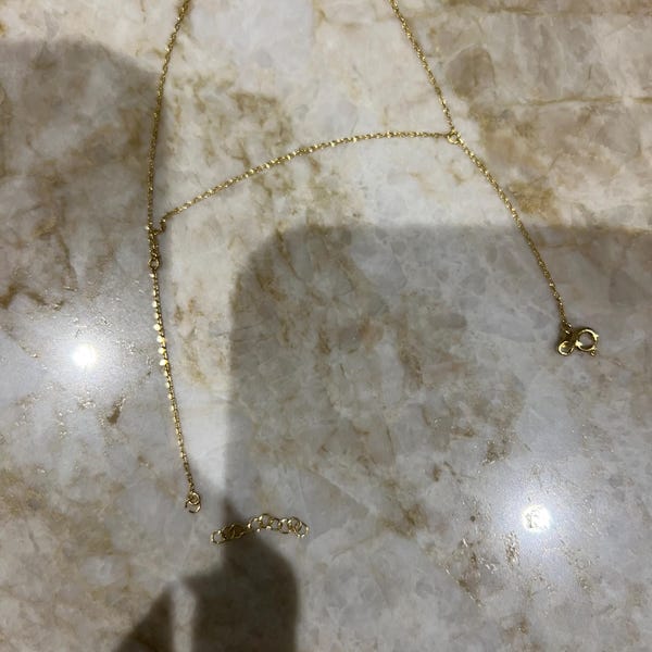 14K Solid Gold Hand Chain Bracelet, Gold Wrap Adjustable Bracelet, Ring ...