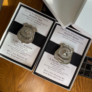 Will You Be My Ring Security / Ring Bearer Invitation - Etsy