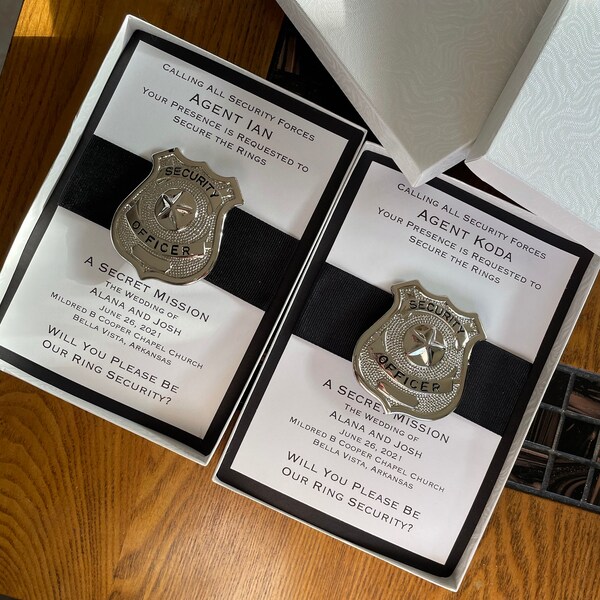 Will You Be My Ring Security / Ring Bearer Invitation - Etsy