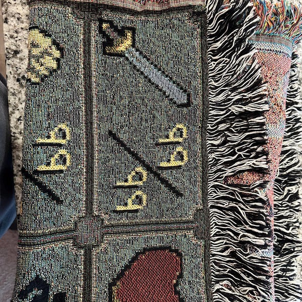 Lord of the Rings Thorin's Woven Blanket | Bilbo Baggins Tapestry Throw ...