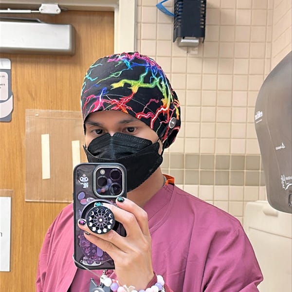 Flying Pigs Scrub Cap With Satin Lining, Ponytail, Euro, High Bun ...