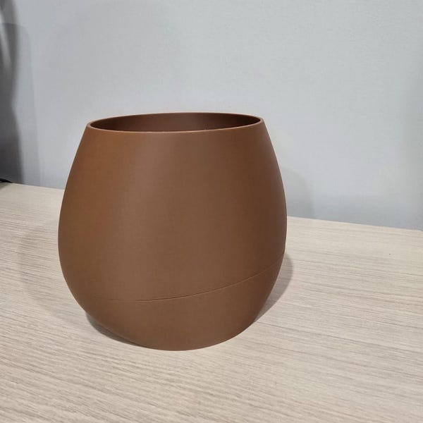 Modern Self-draining Planter – 3D Printed Two-piece Pot With Drainage ...