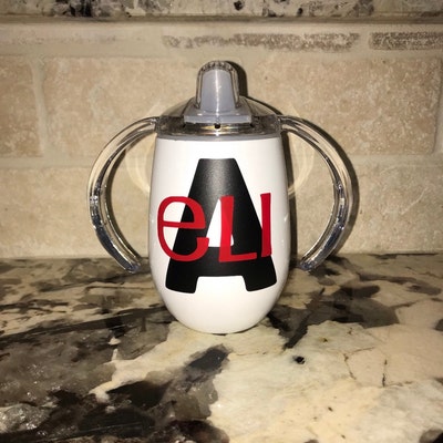 Initial & Name Sippy Cup Personalized / Stainless Steel - Etsy