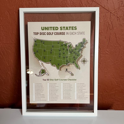 Ohio Disc Golf Top 50 Courses Map - Etsy