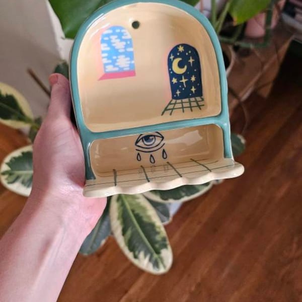 The Milagros Shrine, Handmade Clay Shrine, Hand Painted Mini Shrine ...