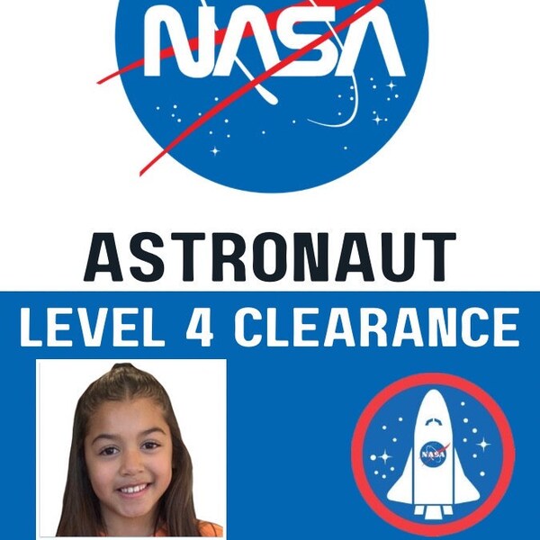 Space Astronaut ID Badge, Name Badge, Space Astronaut Prop for Cosplay ...