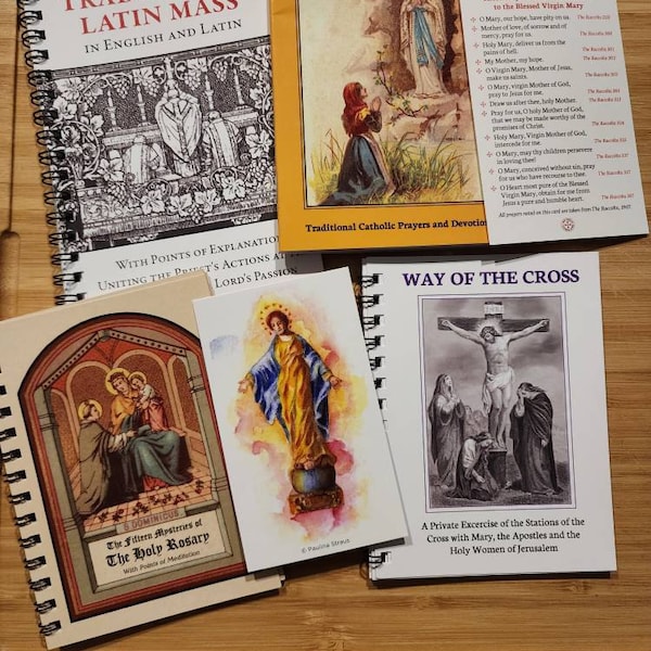 Traditional Catholic 4 Book Bundle: the Fifteen Mysteries of the Holy ...