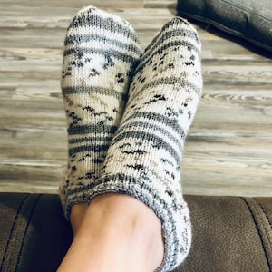 Easy Basic Worsted Weight Sock Knitting Pattern the - Etsy