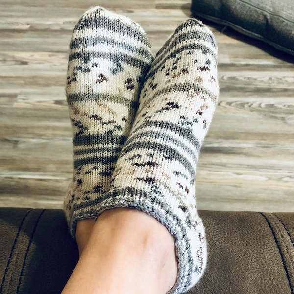 Easy Basic Shorty Sock Knitting Pattern Set - Etsy