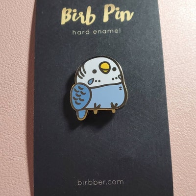 Pudgy Budgie Enamel Pin - Etsy