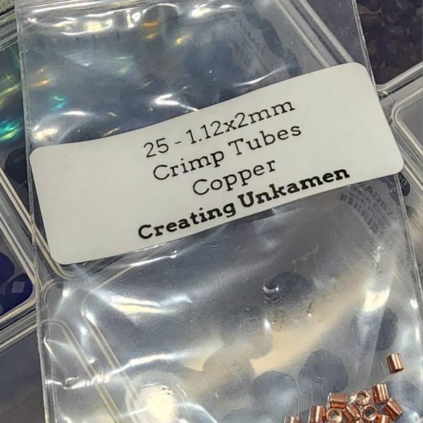 25 Copper Crimp Tubes in 5 Sizes - Best Commercially Made - 100% ...
