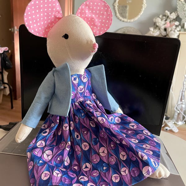 Lacy Bunny Sewing Pattern PDF, Rabbit Plush Sewing Pattern, EASY Photo ...